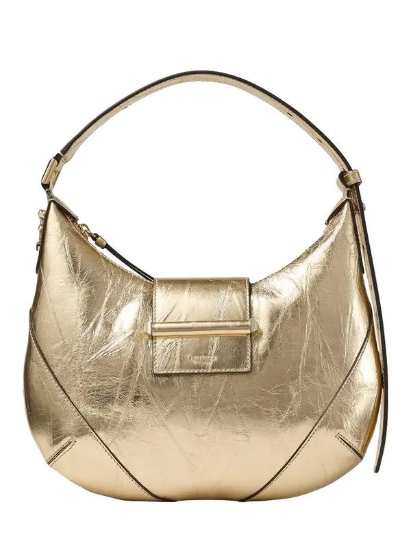 JIMMY CHOO Bar Small Metallic Shoulder Bag - Gold