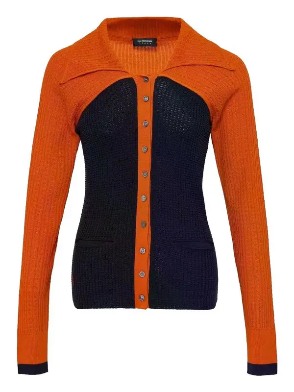 KIKO KOSTADINOV Rover Panelled Cardigan - Red