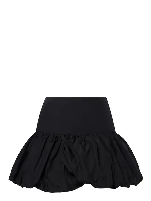 Remain Birger Christensen Gathered Peplum Miniskirt - Black