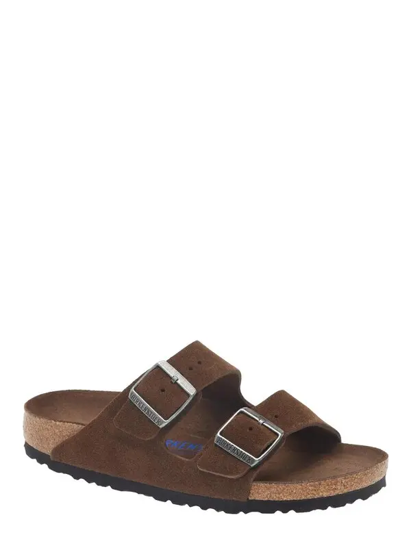 BIRKENSTOCK Arizona Soft Footbed Slide Sandal - Carafe Suede