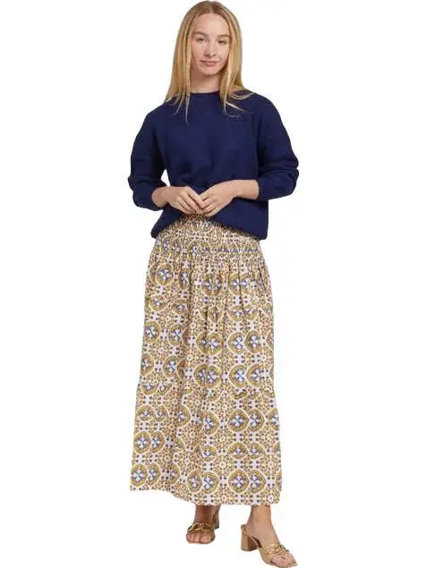 TAYLOR TILLMAN Leah Printed Midi Skirt - Venetian Vibes