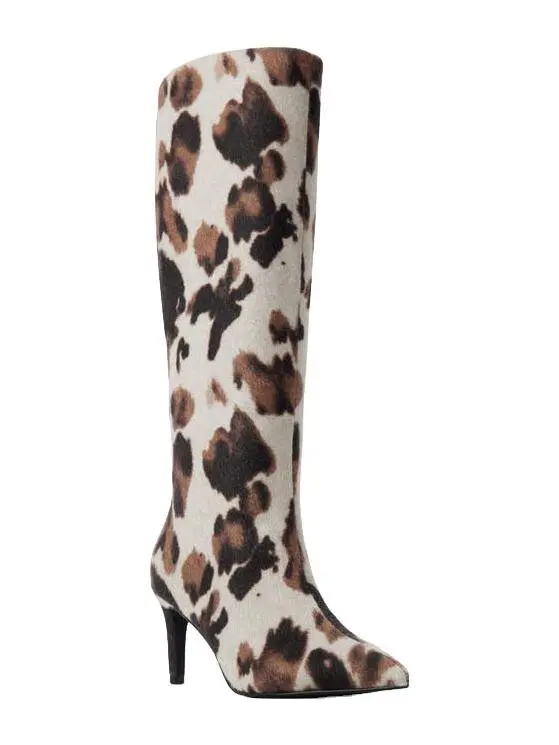 CALL IT SPRING BY ALDO Rhodde Pointed Toe Knee High Boot - Bone Multi
