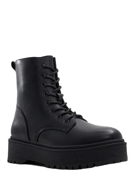 CALL IT SPRING BY ALDO Jadyn Platform Combat Boots - Black