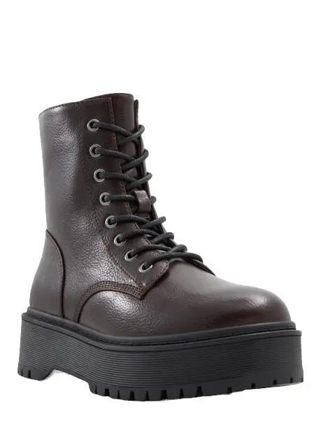 CALL IT SPRING BY ALDO Jadyn Platform Combat Boots - Bordo