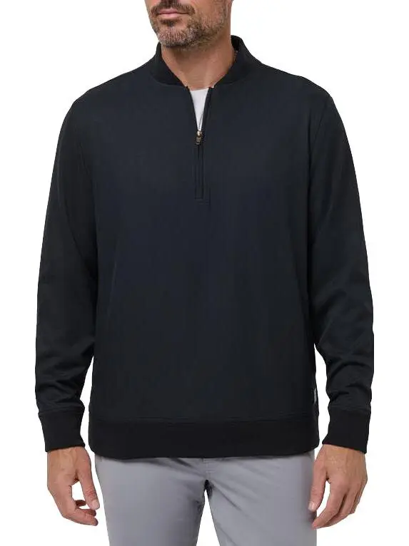 Travis Mathew Highway Quarter Zip Pullover - Black