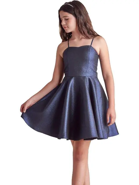 UN DEUX TROIS Fit And Flare Party Dress - Cobalt Blue