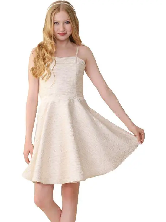 UN DEUX TROIS Fit And Flare Party Dress - Ivory