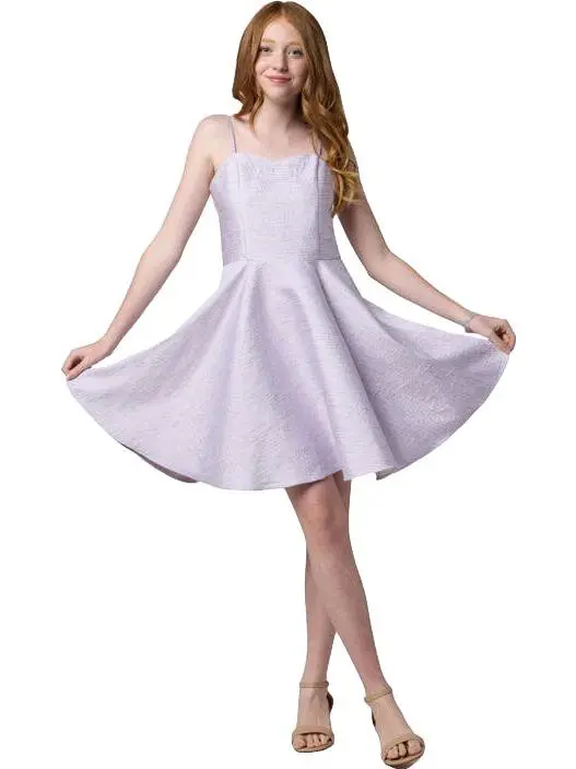 UN DEUX TROIS Fit And Flare Party Dress - Lilac