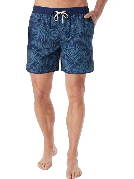 FAIR HARBOR The Anchor Swim Trunks - Grey Floral