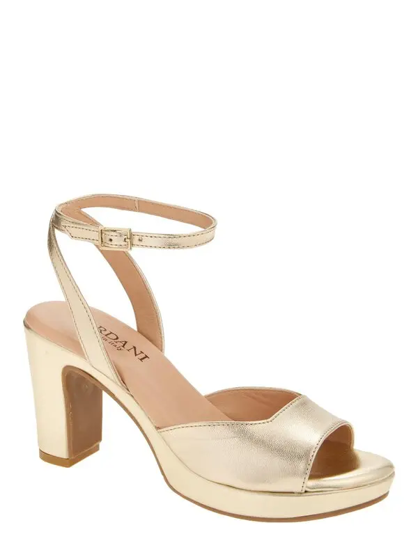 Cordani Vita Ankle Strap Platform Sandal - Platino
