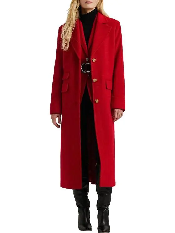 Ralph Lauren Wool And Cashmere-blend Reefer Coat - Festive Red