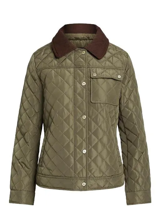 Ralph Lauren Diamond Quilted Jacket - Olive Fern