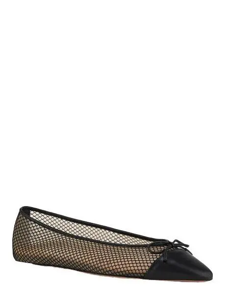 AQUAZZURA Gioia Cap-toe Ballet Flats - Black