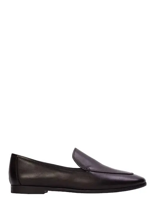 BLACK SUEDE STUDIO Allie Leather Loafer - Black Leather