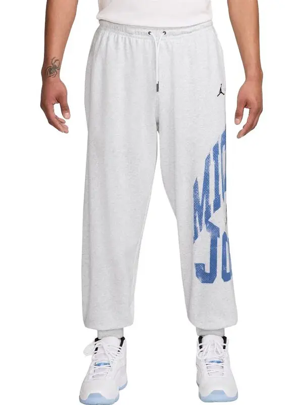 JORDAN Brooklyn Collegiate Loose Fit Sweatpants - Birch Heather/black