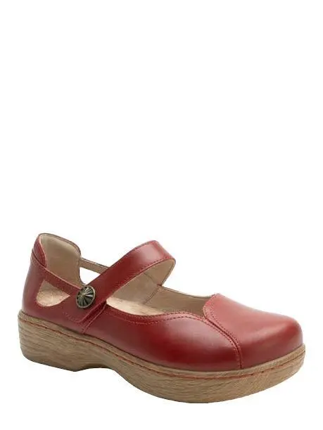ALEGRIA BY PG LITE Onika Mary Jane Platform Clog - Big Red
