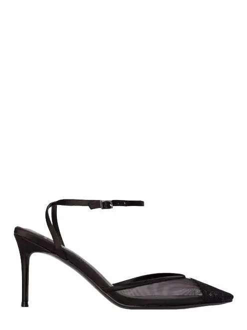 BLACK SUEDE STUDIO Cara 80 Mesh Pump - Black Mesh