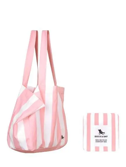 DOCK & BAY Foldable Everyday Tote Bag - Malibu Pink