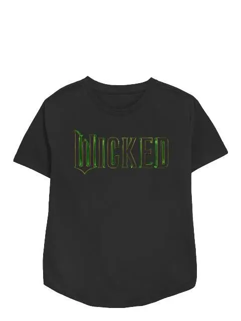 WICKED Official Logo Graphic Relaxed Fit T-shirt - Black Classic Logo