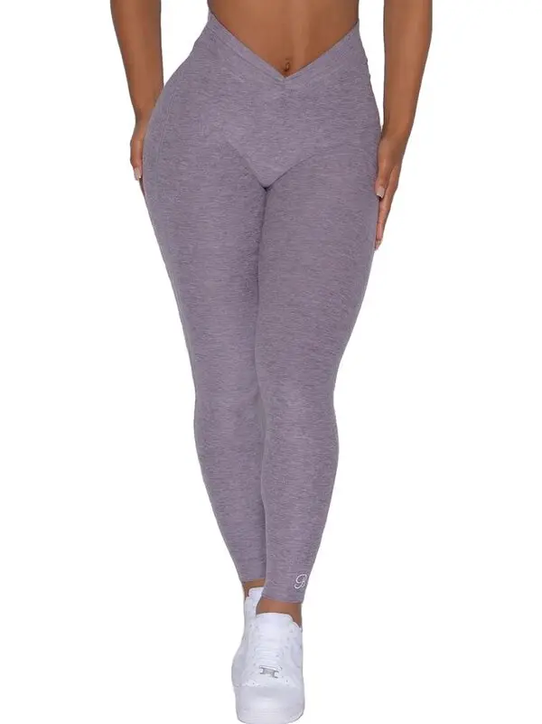 BOMBSHELL SPORTSWEAR V Active Leggings - Lilac Grey
