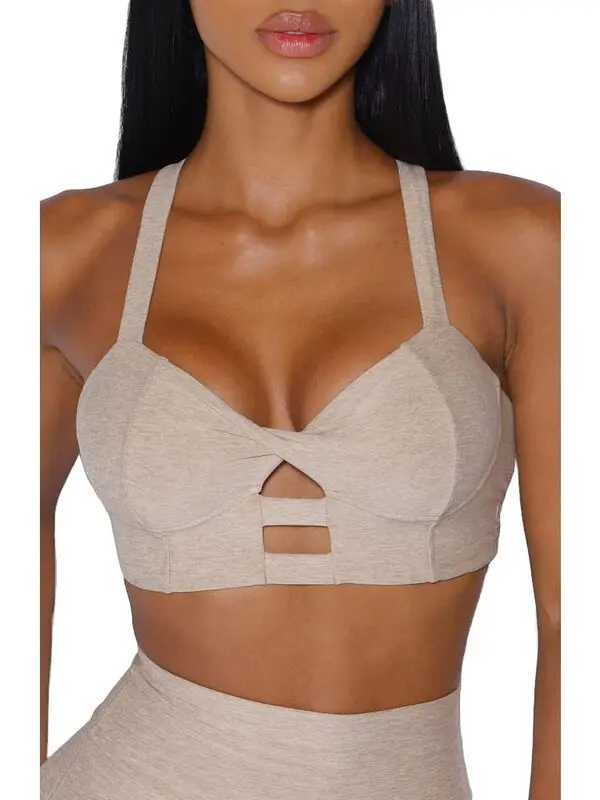 BOMBSHELL SPORTSWEAR Core Set Bra - Taupe