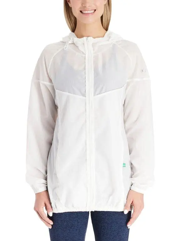 MODERN ETERNITY Waterproof 3-in-1 Maternity Windbreaker - Eggshell