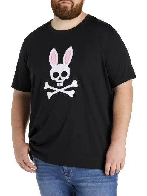 Psycho Bunny Big & Tall Archive Graphic Tee - Black