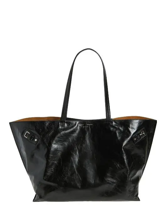 Proenza Schouler Crinkled Leather Tote - Black