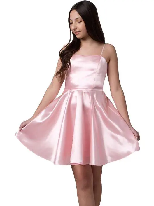 UN DEUX TROIS Fit And Flare Party Dress - Light Pink