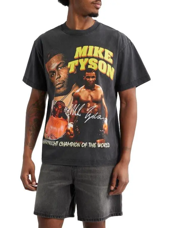 ID SUPPLY CO Mike Tyson Paparazzi Graphic T-shirt - Black