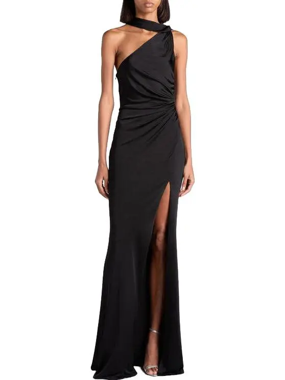 TOM FORD Fluid Jersey One-shoulder Gown - Lb999 Black