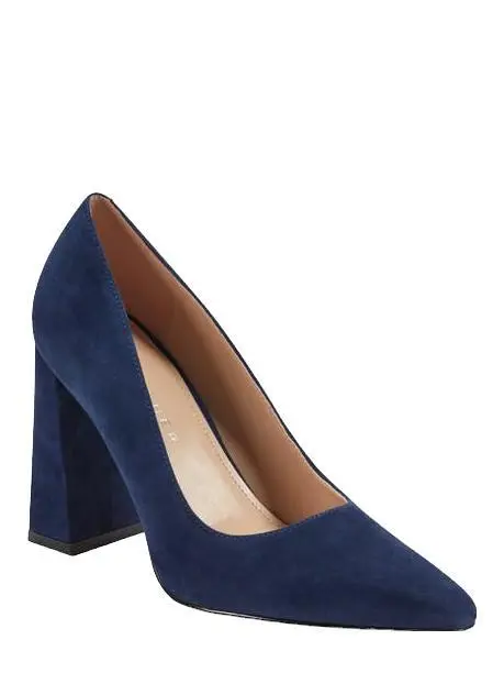 Marc Fisher Minny Pointed Toe Pump - Medium Blue