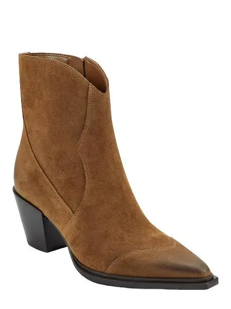 Marc Fisher Pointed Cap Toe Bootie - Medium Natural