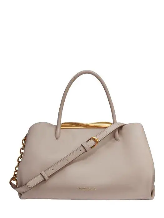 Donna Karan New York Poplin Satchel - Sand