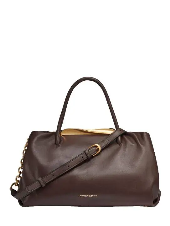 Donna Karan New York Poplin Satchel - Umber