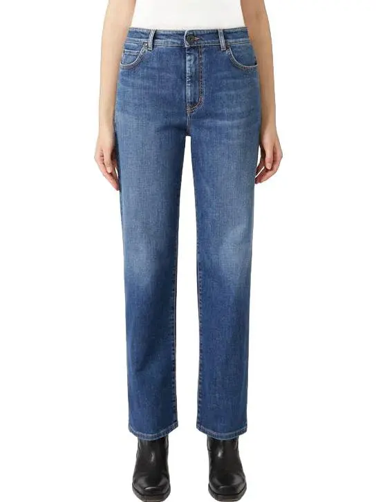 Max Mara Loris Straight-leg Jeans - Navy