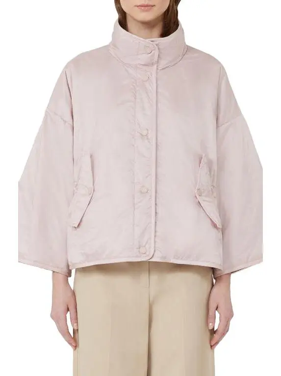 Max Mara Ronco Water Repellent Quilted Reversible Jacket - Powder