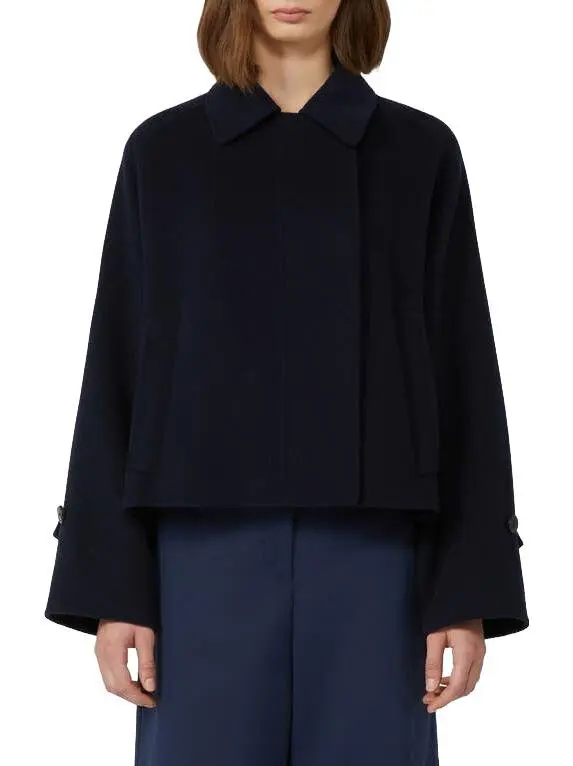 Max Mara Carella Virgin Wool Jacket - Navy