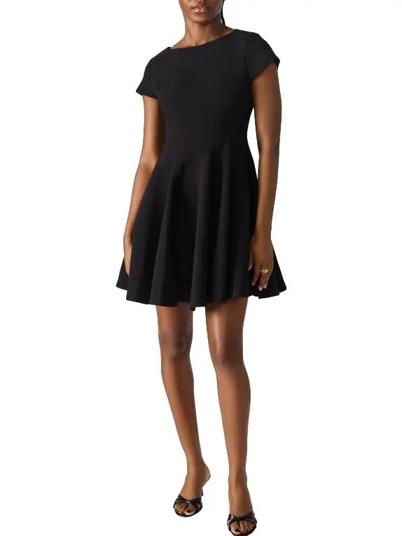 Steve Madden Nili Fit & Flare Mini Dress - Black