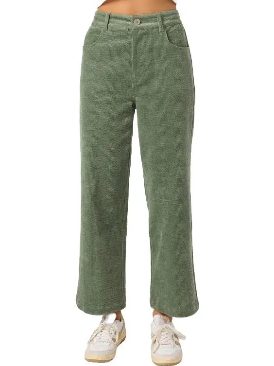 O'Neill Langford High-waist Corduroy Pants - Sea Spray