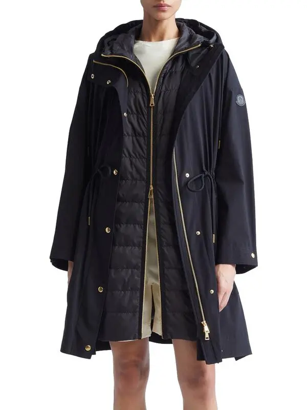 Moncler Sainbel 2-in-1 Down Long Parka - Black