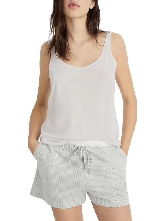 Mango Cotton Lounge Camisole - Light/pastel Grey