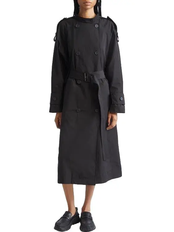Moncler Trevoux Trench Coat - Black