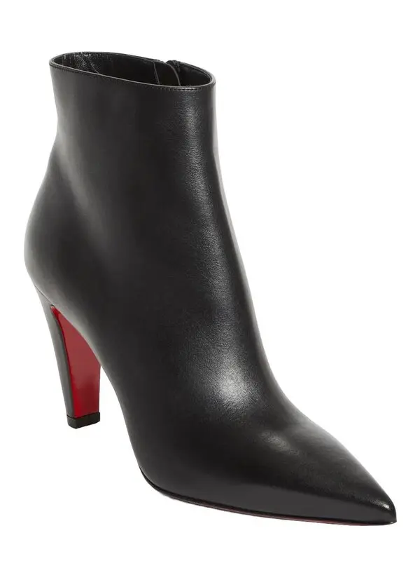 CHRISTIAN LOUBOUTIN Vibella Pointed Toe Bootie - Black