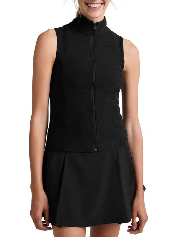 Beyond Yoga Venice Zip Vest - Darkest Night