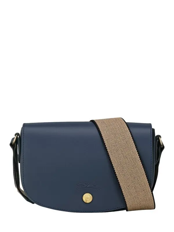 Longchamp Small Épure Leather Crossbody Bag - Navy