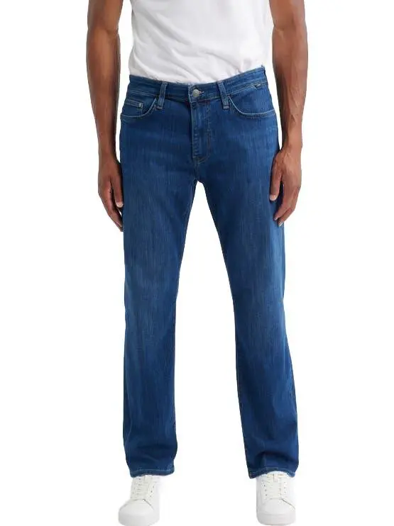MAVI Zach Straight Leg Jeans - Dark Brushed Supermove