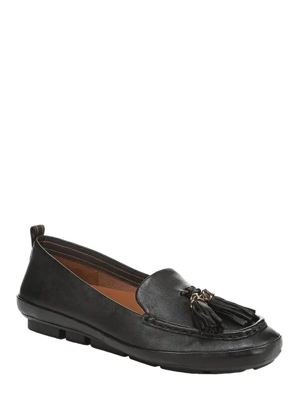 Naturalizer Betsy Tassel Moc Toe Loafer - Black