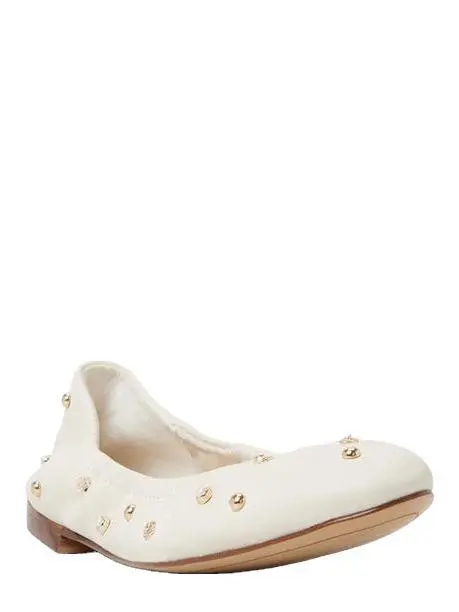 Ted Baker London Lottie Studded Ballerina Flat - Bone