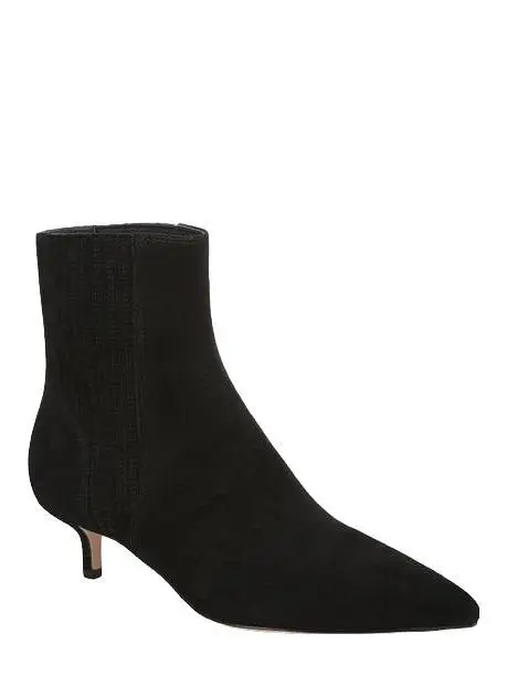 Veronica Beard Lisa Pointy-toe Kitten Heel Booties - Black